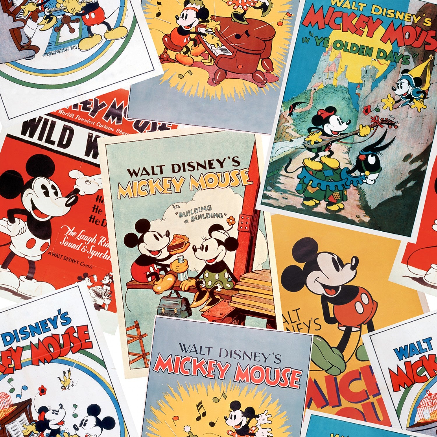 Disney Classic Mickey Posters | StoryQuilts.com