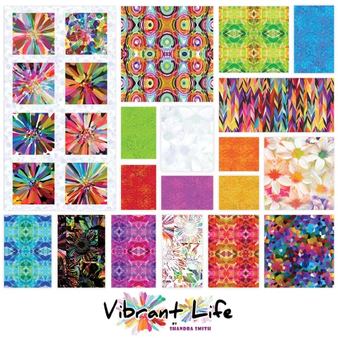 Vibrant Life by Shandra Smith for Clothworks Vibrant Life | StoryQuilts.com